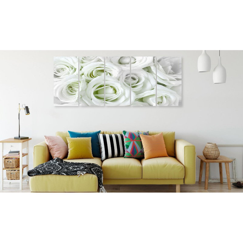 Mercer41 Floral Botanical Style - 5 Piece Wrapped Canvas Print | Wayfair